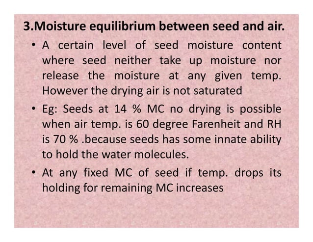 Principles of seed drying | PDF