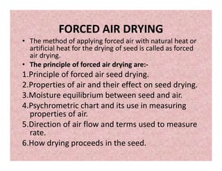 Principles of seed drying | PDF