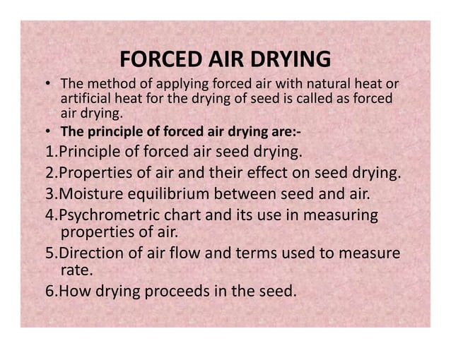 Principles of seed drying | PDF