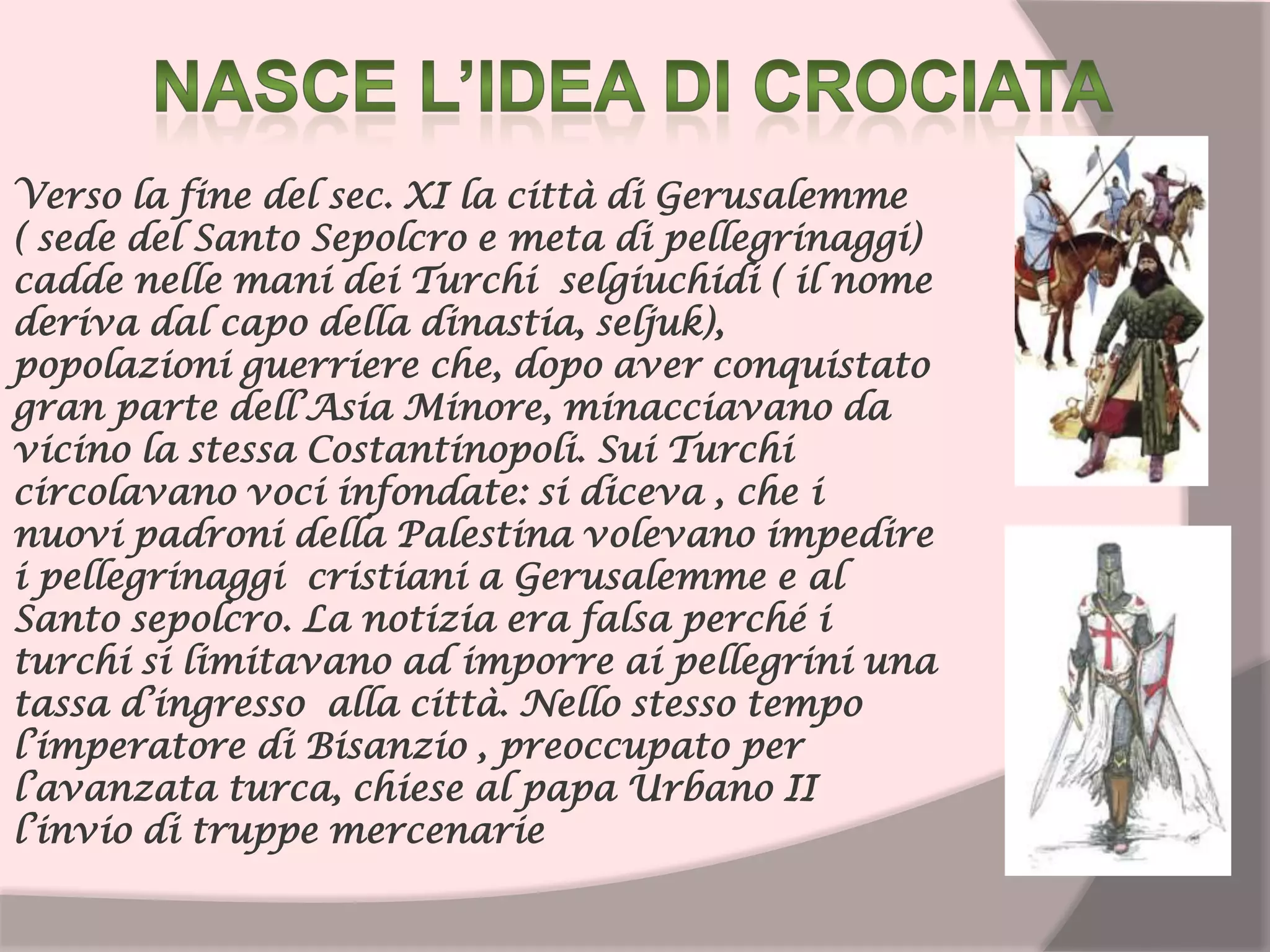 Le crociate | PPTX