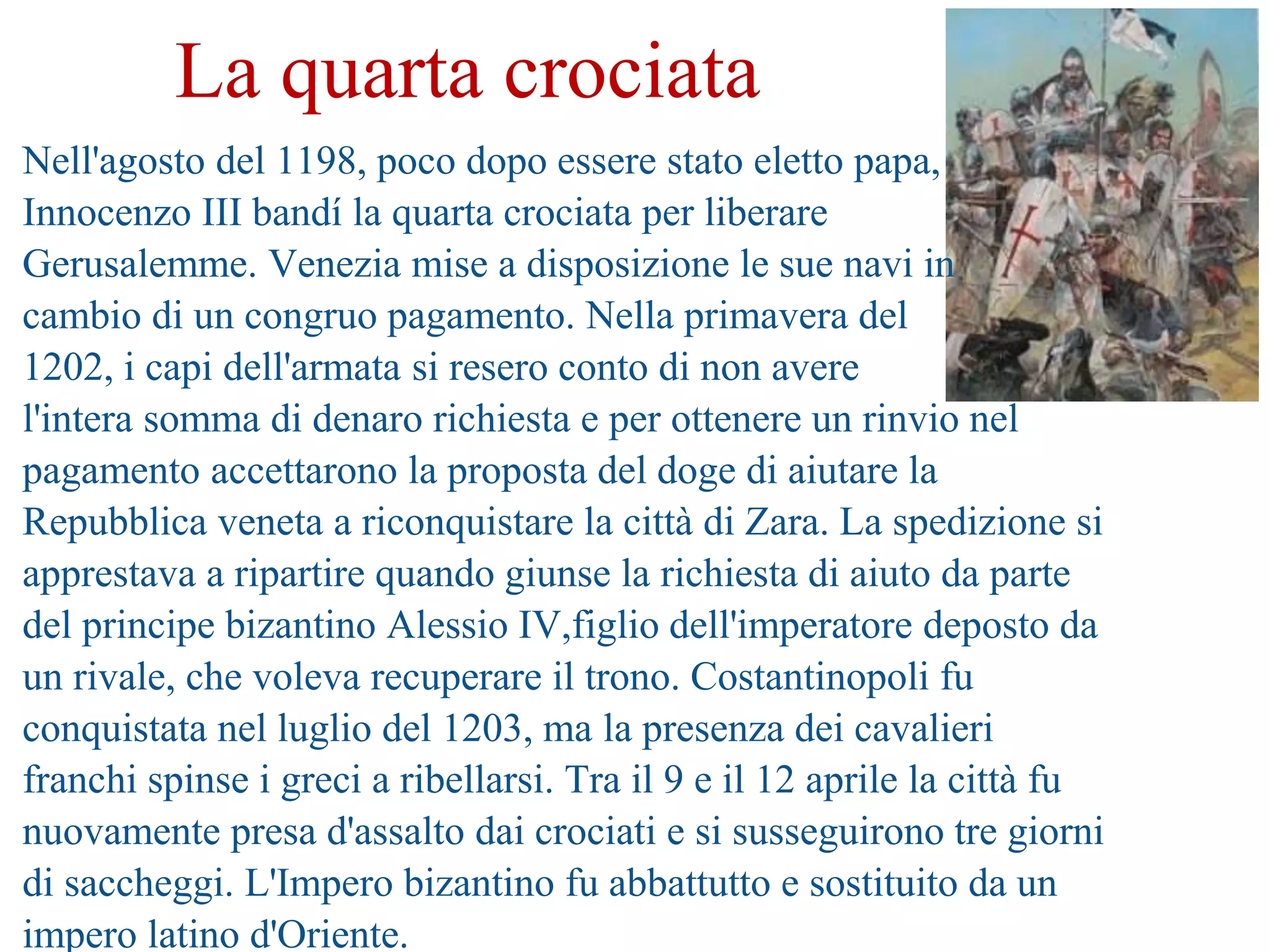 Le crociate - gaia cantatore | PPT