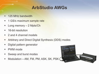 ArbStudio Arbitrary Waveform Generators | PPT