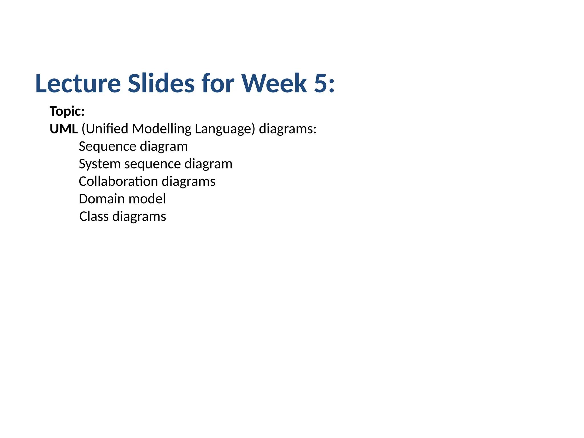 Lec Slides for Week 5 SSD, CD, DM and much more | PPTX