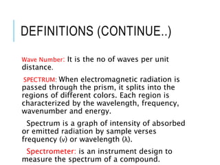 Lec spectroscopy | PPT