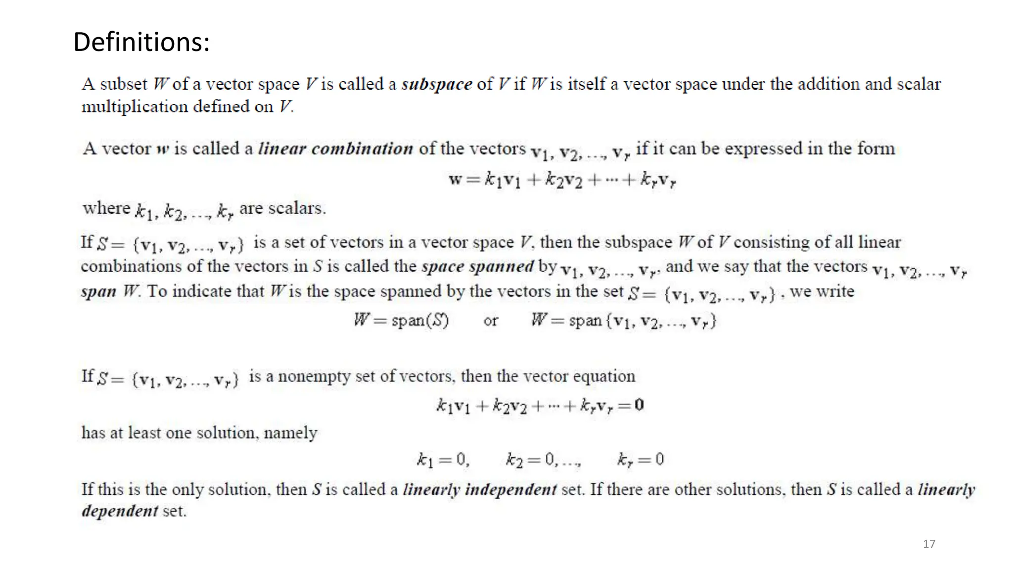 Lec# (System of linear equations and Vector space).pptx