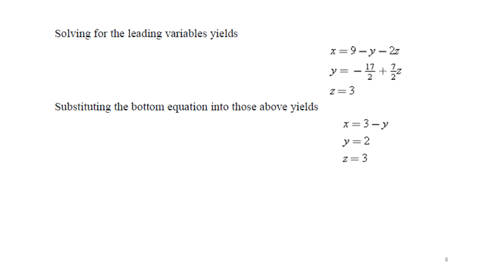 Lec# (System of linear equations and Vector space).pptx | Free Download