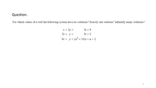 Lec# (System of linear equations and Vector space).pptx