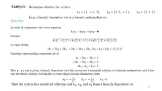 Lec# (System of linear equations and Vector space).pptx | Free Download