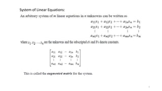 Lec# (System of linear equations and Vector space).pptx
