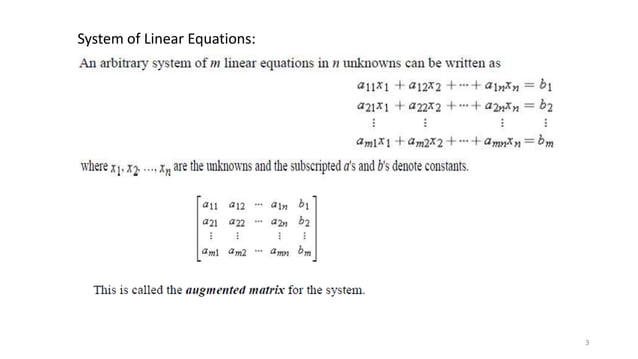 Lec# (System of linear equations and Vector space).pptx