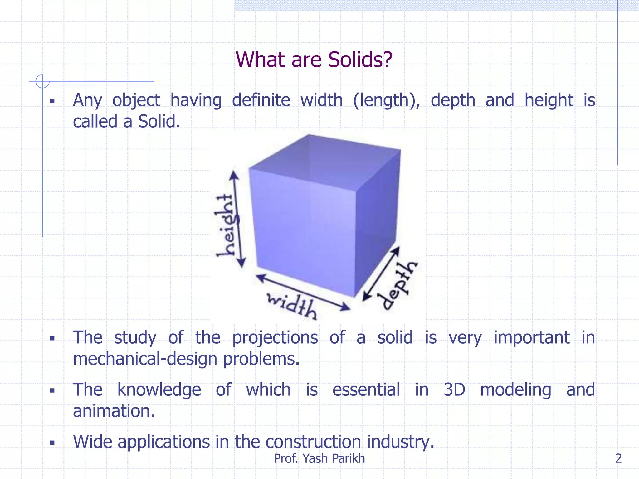 Projections of Solids | PPT