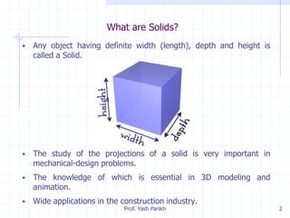 Projections of Solids | PPT