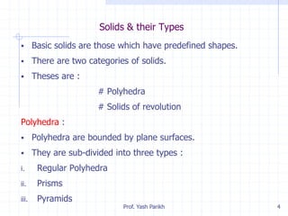 Projections of Solids | PPTX