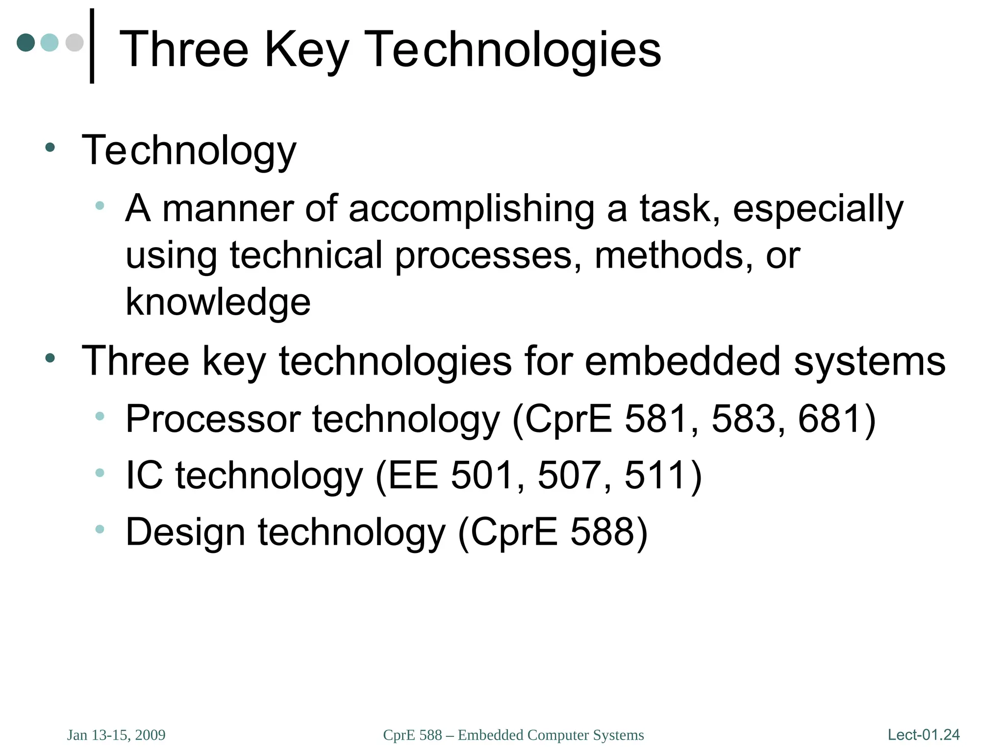 Introduciton of Embedded Computer Systems | PPT