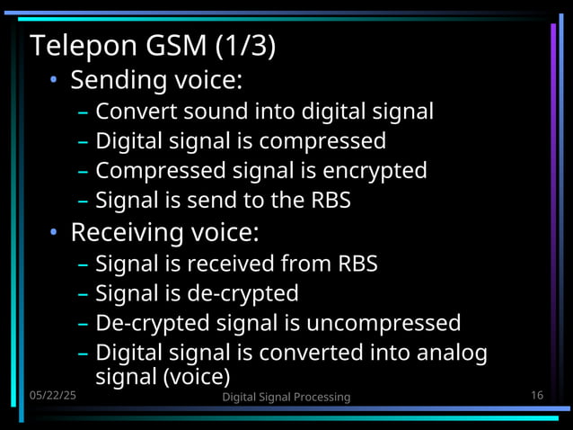 why students need to learn digital signal processing | PPT