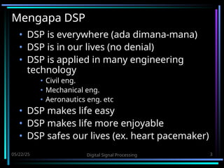 why students need to learn digital signal processing | PPT