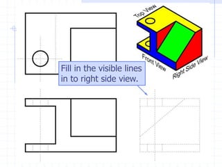 Example to Solve for Orthographic Projections | PPTX