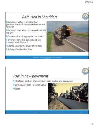 asphalt Pavement rehabilitation through recycling | PDF