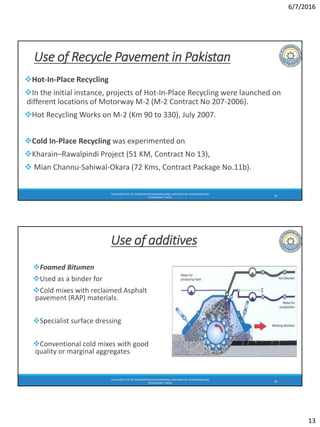 asphalt Pavement rehabilitation through recycling | PDF