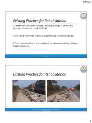asphalt Pavement rehabilitation through recycling | PDF