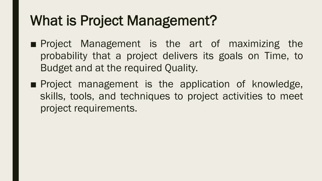 Lect-1: Software Project Management - Project Dimensions, Players, SDLC and Phases | PDF