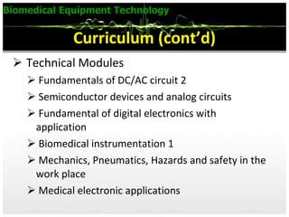 Lecture 01: Bio medical Equipment Technology | PPT