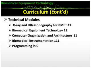 Lecture 01: Bio medical Equipment Technology | PPT