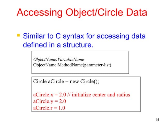 Lect 1-class and object | PPT