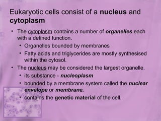 Lect. 2 cell structure and function | PPT