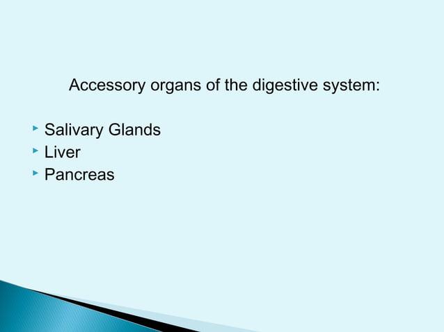 Lect. 14 digestive system - associated glands | PPT