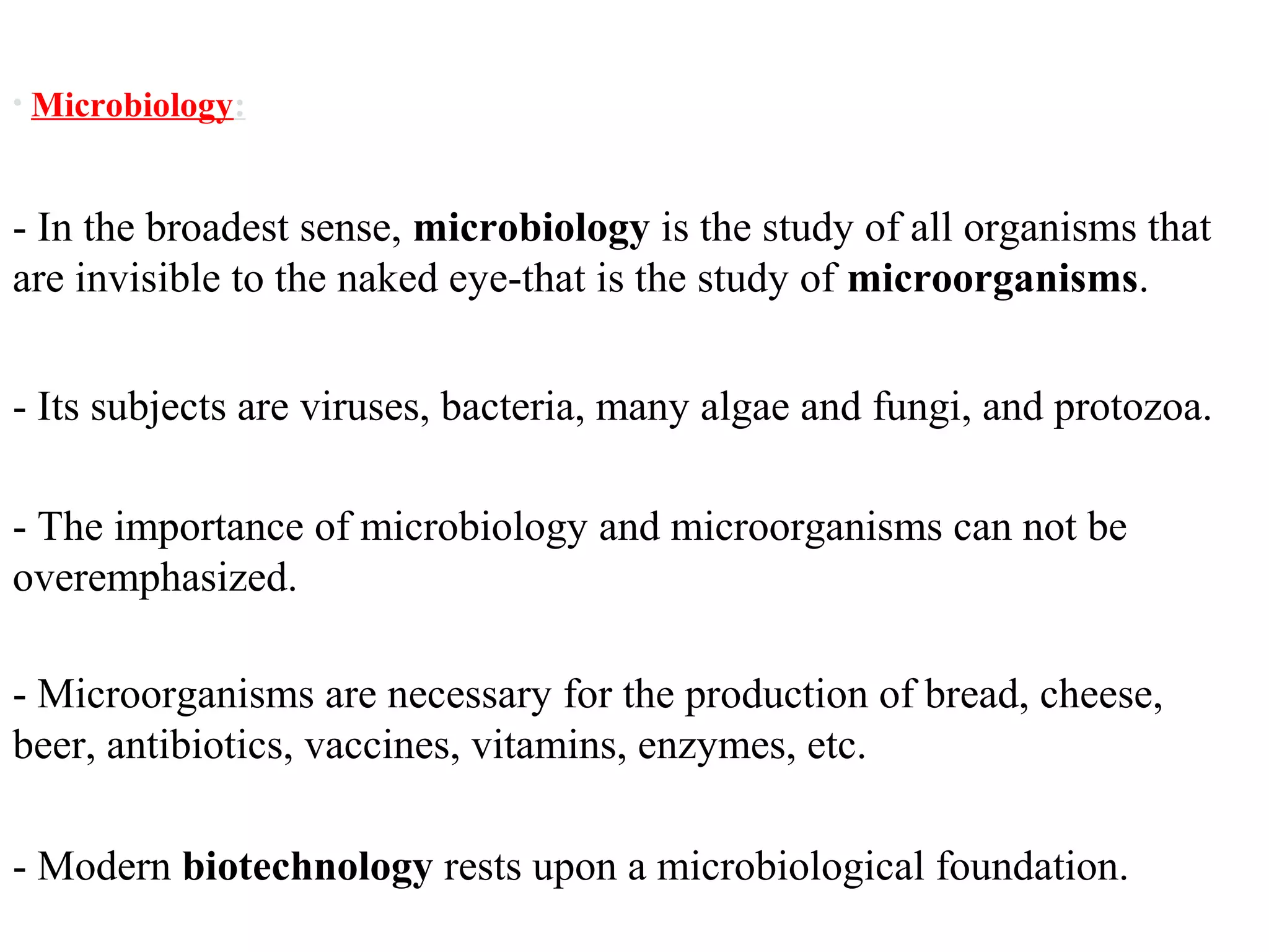Lect. 1 introduction to general microbiology | PPT