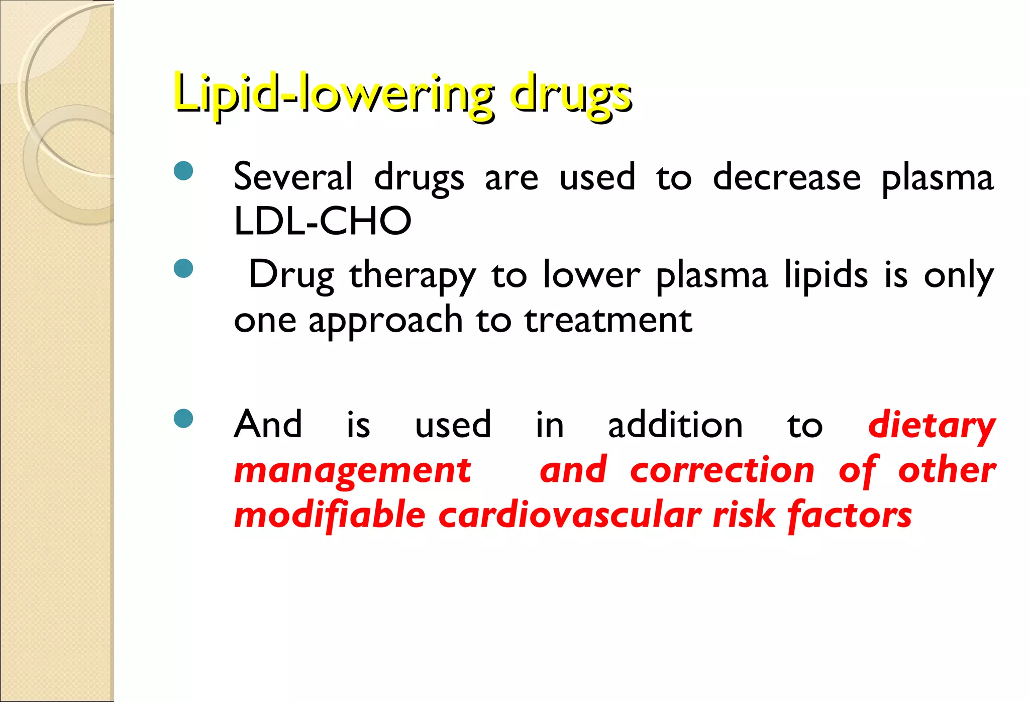 lipid-lowering drugs | PPT