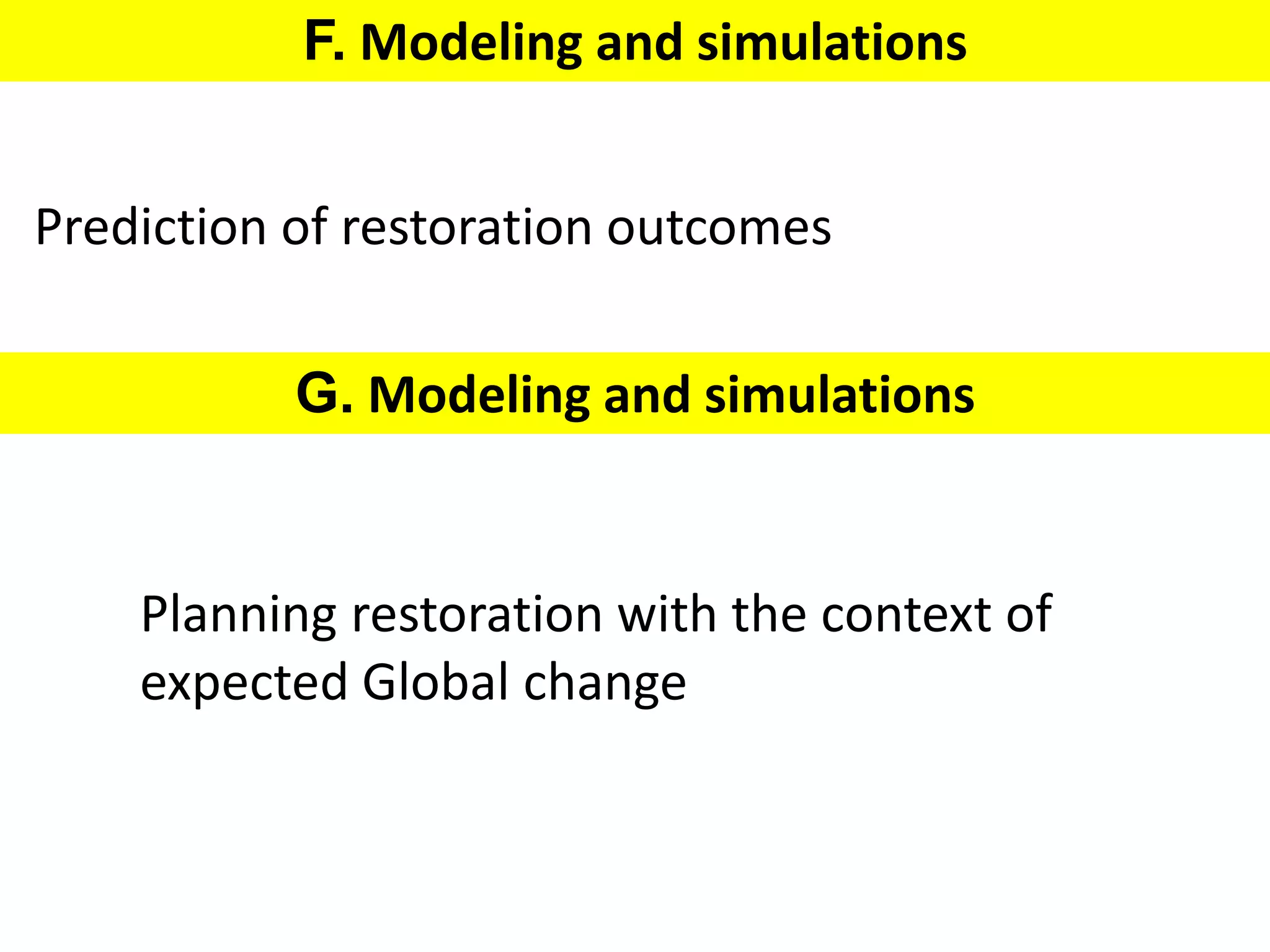 Application of ecological principles in restoration of degraded habitats | PPTX