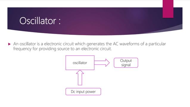 basics of transister and oscillators -lecture_1 | PPT