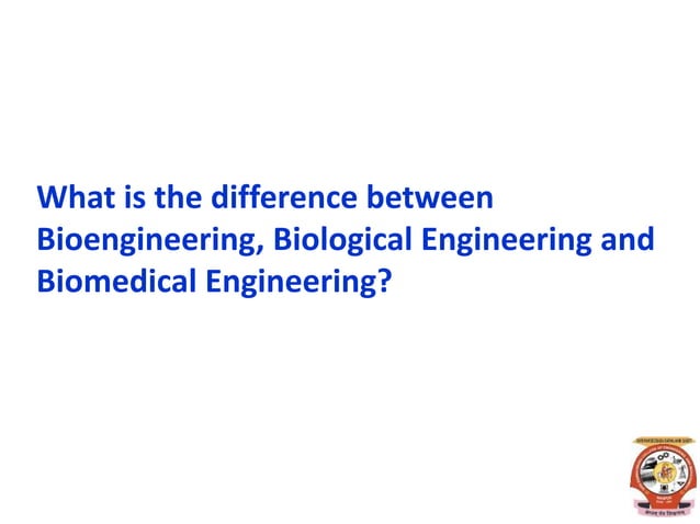Scope for Biomedical Engineers | PPTX