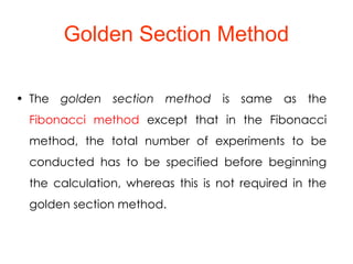 Golden Section Method in optimazation.ppt