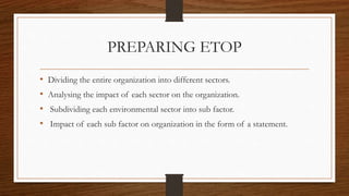 Environmental Threat & Opportunity Profile (ETOP)) | PPTX