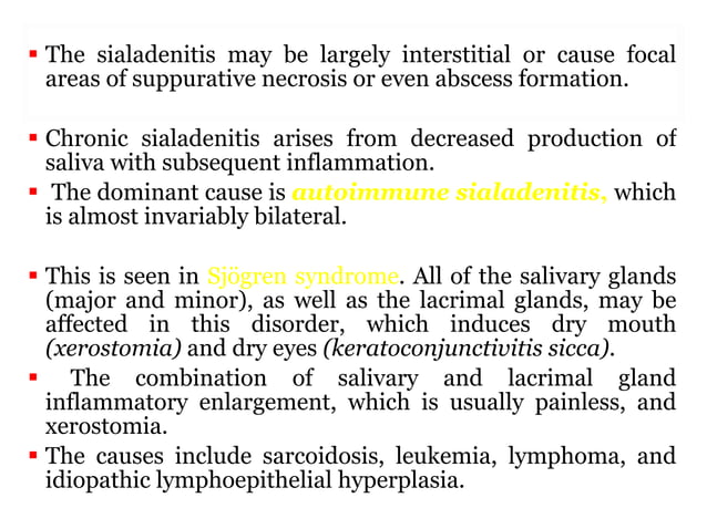 Lect.2. salivary gland pathology | PPT