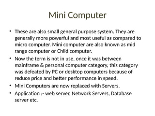 Lect-2-Types of Computers computer science engineering | PPT