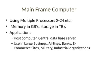 Lect-2-Types of Computers computer science engineering | PPT