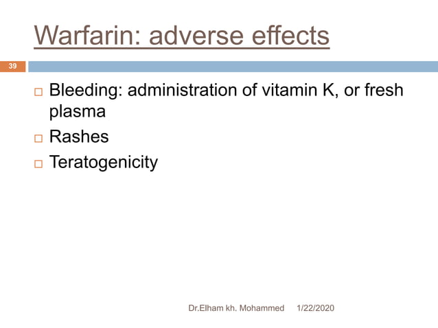 anticoaguant,antiplatelet thromoytic drugs | PPT