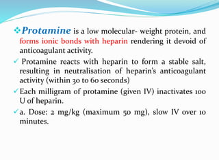 anticoagulants and related drugs | PPTX