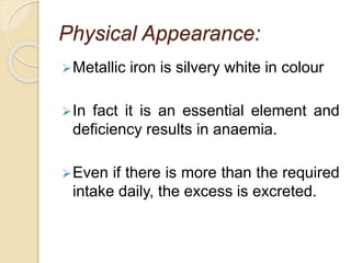 Iron Poisoning | PPTX