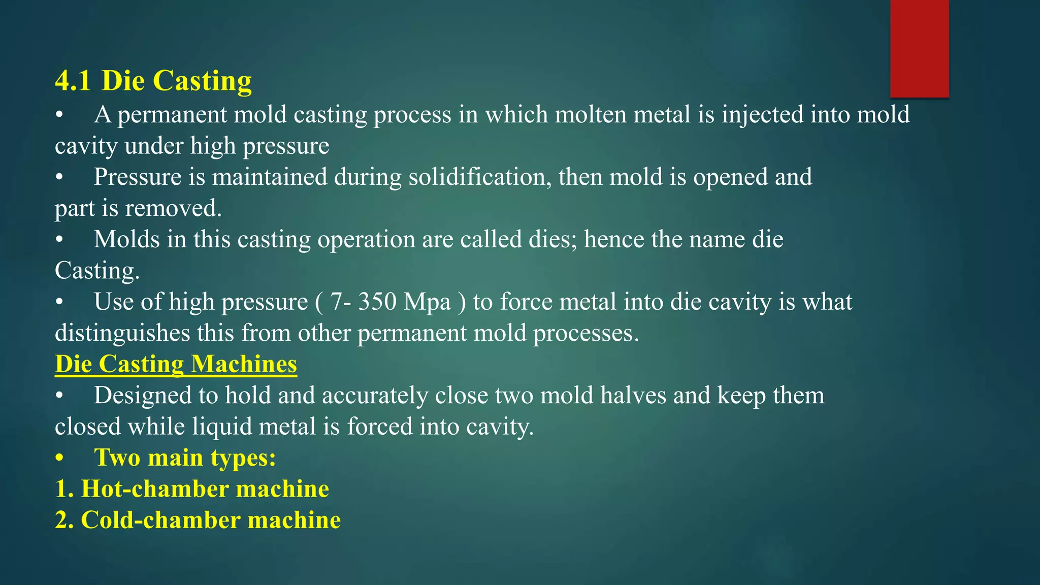 permanent mold casting | PPTX | Chemistry | Science