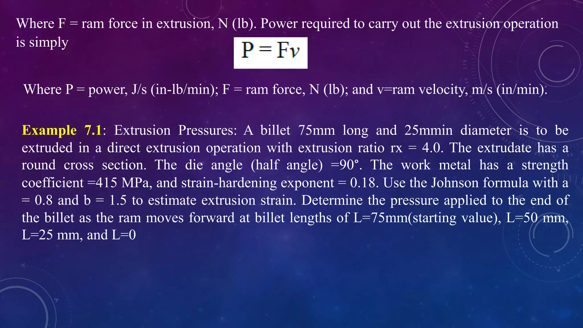 Extrusion process | PDF
