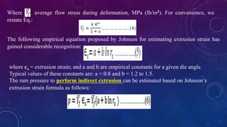 Extrusion process | PDF