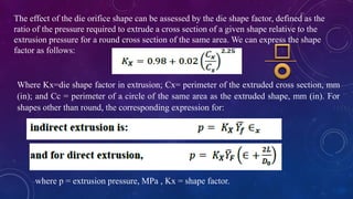 Extrusion process | PDF