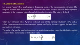 Extrusion process | PDF