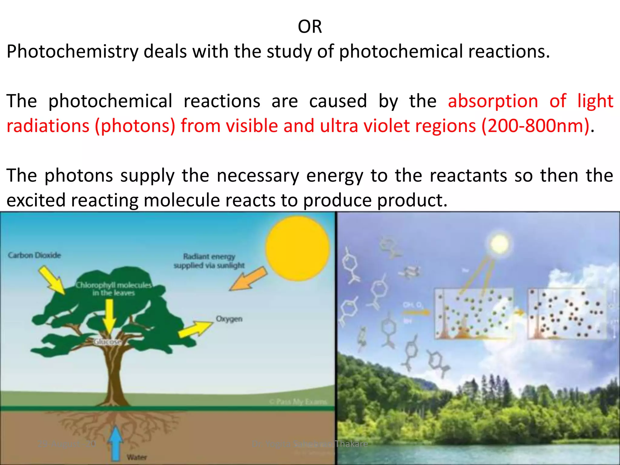Lect. 1 photochemistry introduction-emr-parameters of emr | PPTX