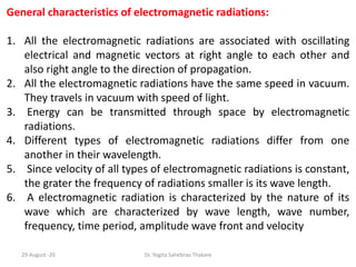 Lect. 1 photochemistry introduction-emr-parameters of emr | PPTX